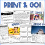 July Reading Comprehension Passages For 2nd And 3rd Grade