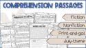 July Reading Comprehension Passages For 2nd And 3rd Grade