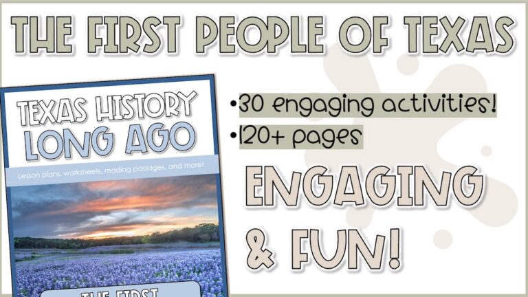 Texas Indigenous Peoples Unit | 4th Grade TEKS Lessons